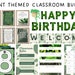 Plant Themed Classroom Decor Bundle Display, Welcome Sign Birthday ...