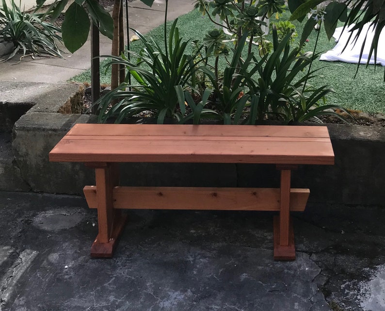 Kids Bench, Garden Bench, Redwood Bench, Cedar Bench, Outdoor/indoor ...