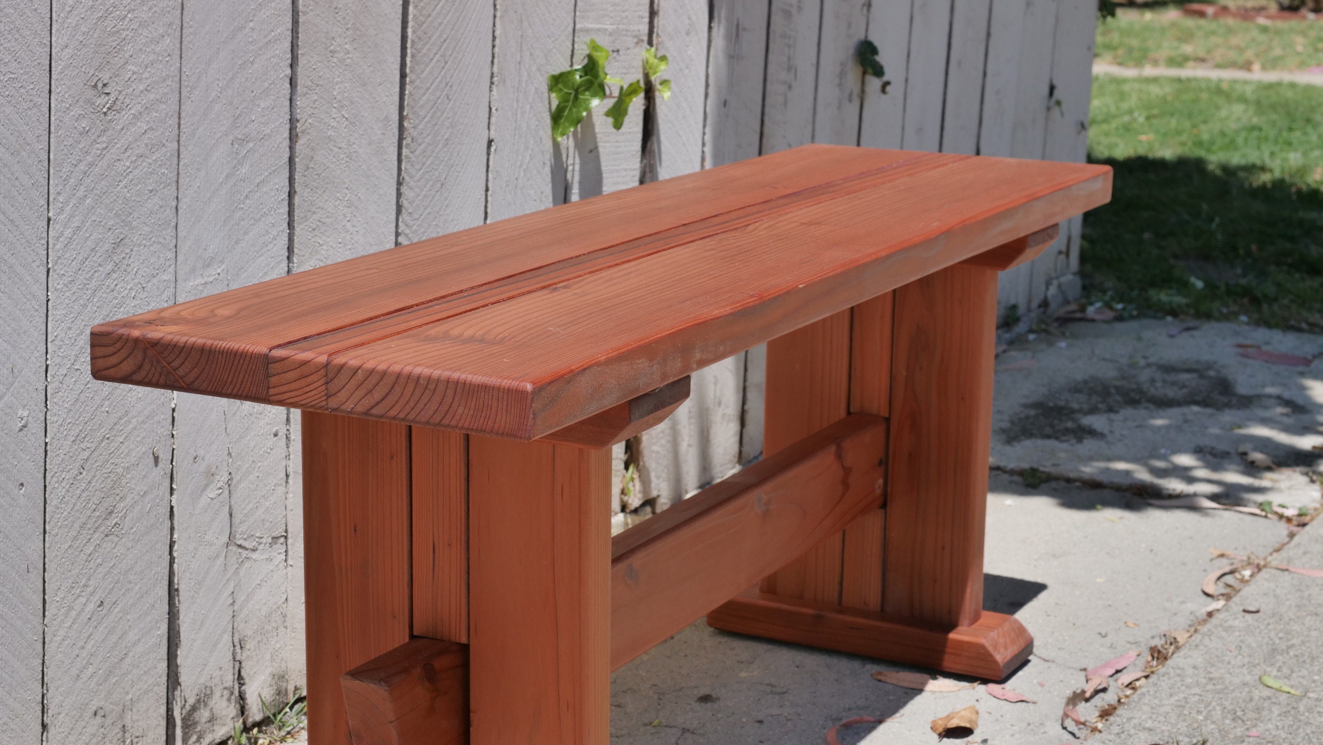 Kids Bench, Garden Bench, Redwood Bench, Cedar Bench, Outdoor/indoor ...