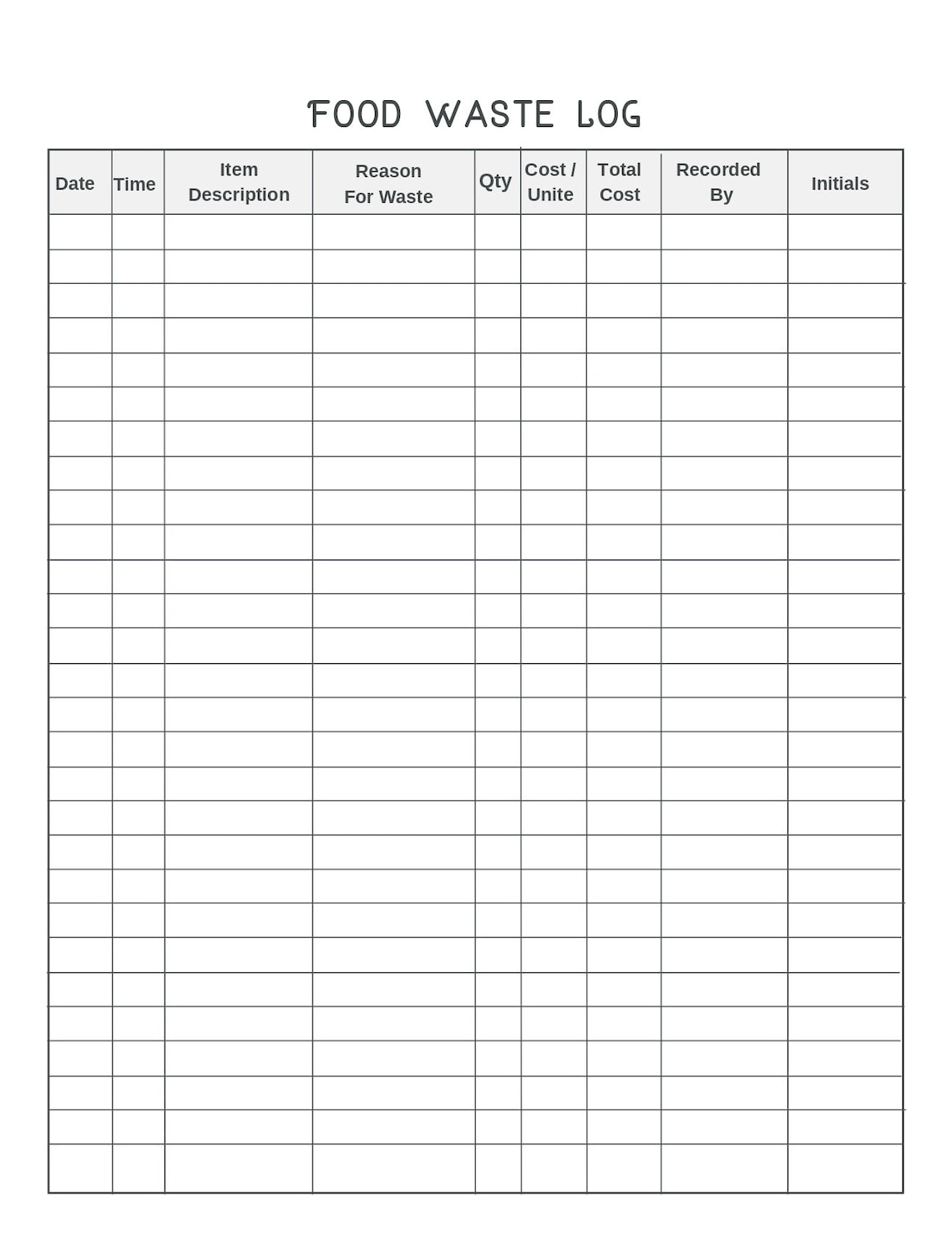 Kitchen Cleaning Checklist Log Book, Daily & Weekly Cleaning Schedule ...