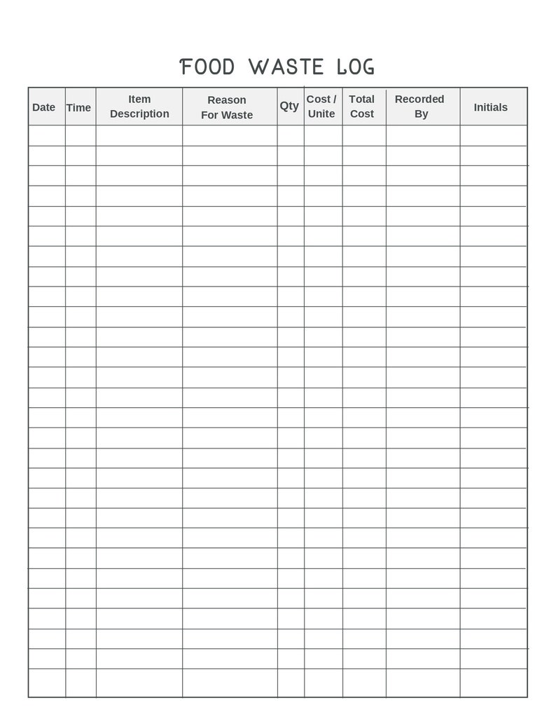 Kitchen Cleaning Checklist Log Book, Daily & Weekly Cleaning Schedule ...