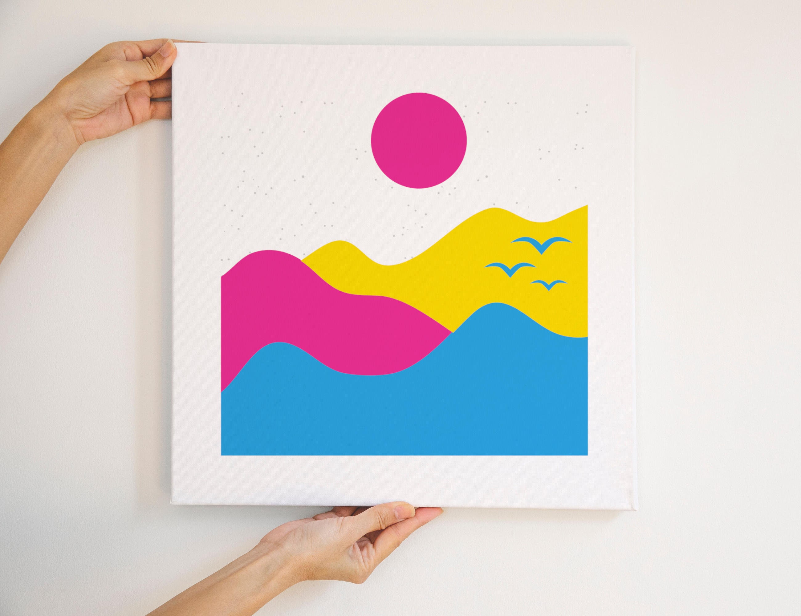 Subtle Pan Pride Landscape Instant DOWNLOAD Jpeg LGBTQ Art - Etsy