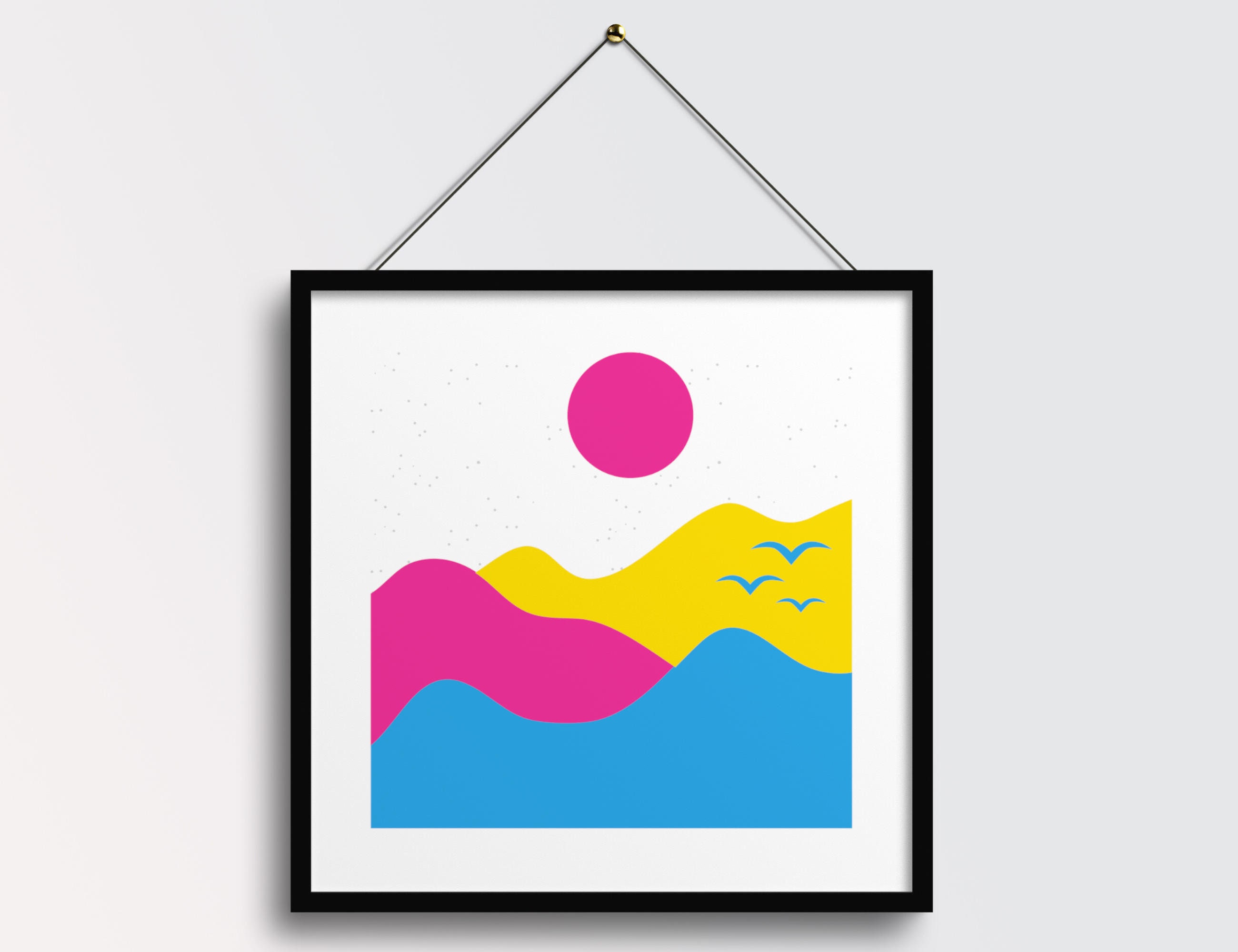 Subtle Pan Pride Landscape Instant DOWNLOAD Jpeg LGBTQ Art - Etsy