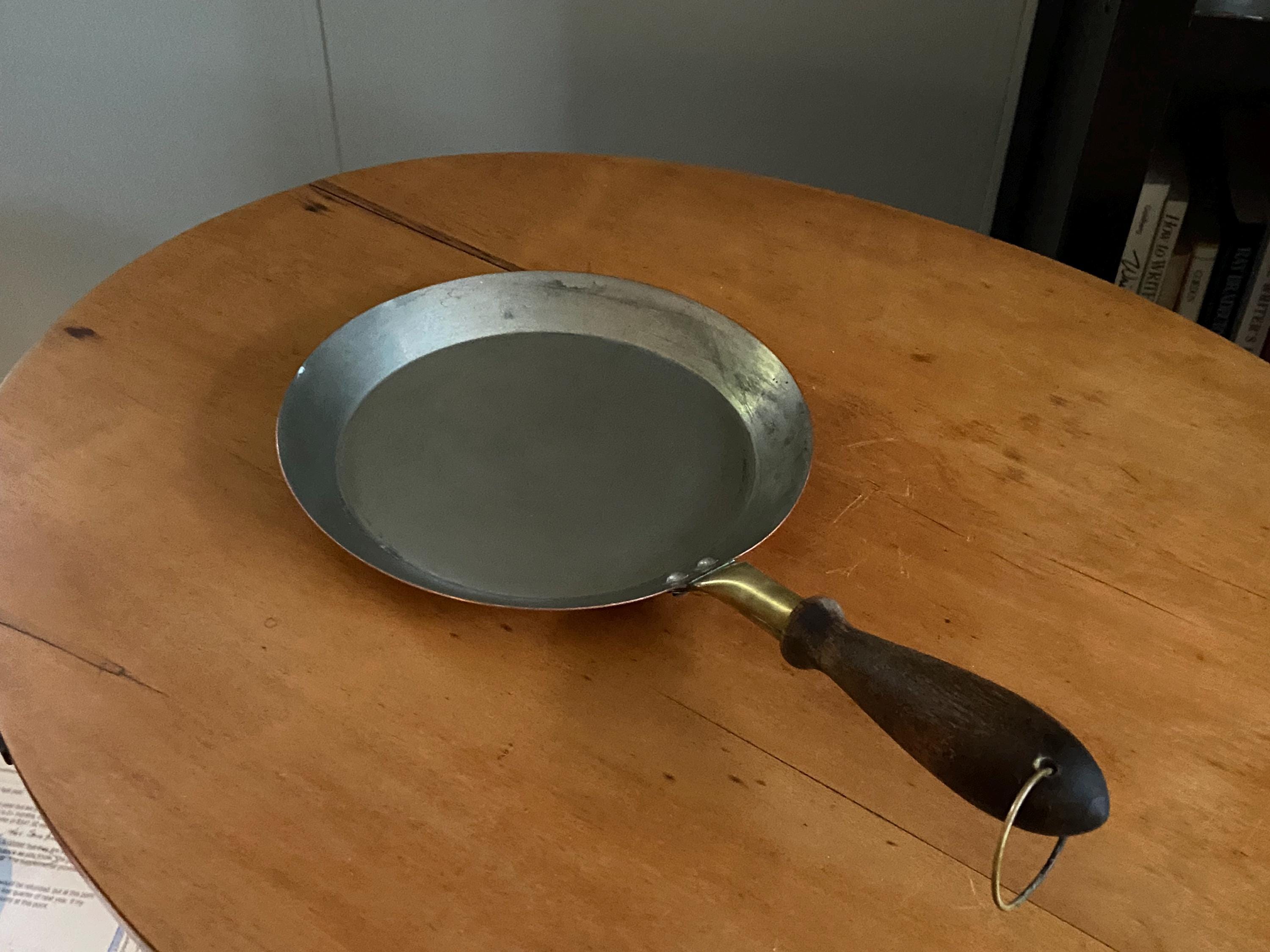 Vintage Copper and Brass Pitcher and Fry Pan - Etsy