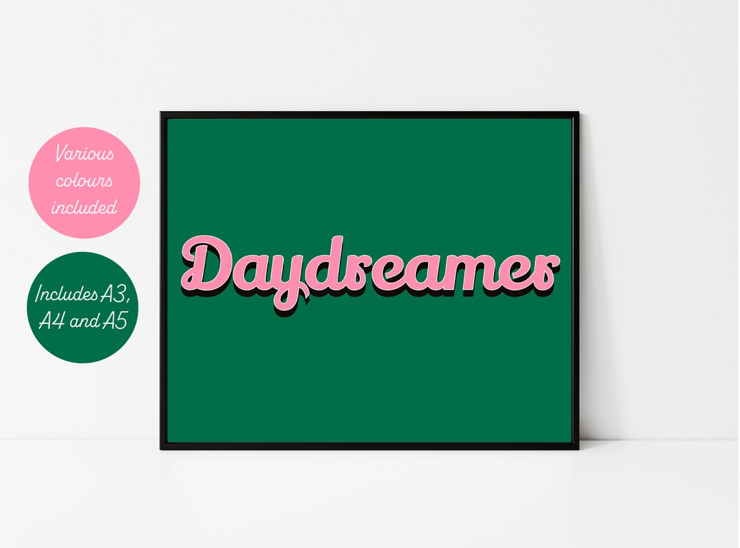 Daydreamer Digital Print | 12 Downloadable Prints in PDF | Includes A3 ...