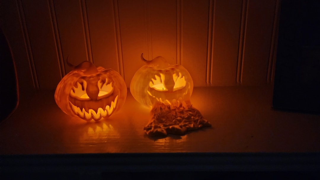 Jack-o-lantern Tea Light/halloween /pumpkin /jack O Lantern/halloween ...