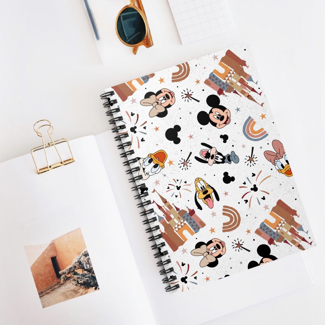 Disney Spiral Notebook Ruled Line - Etsy