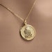 14k Solid Gold Presbyterian Cross Necklace, Personalized Cross Pendant ...