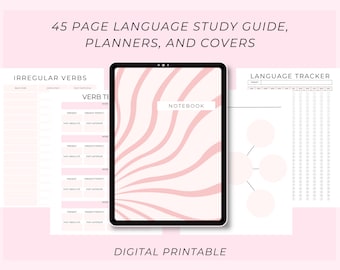 Grammar Language Learning Notebook Set, Worksheets, Printable, Digital ...