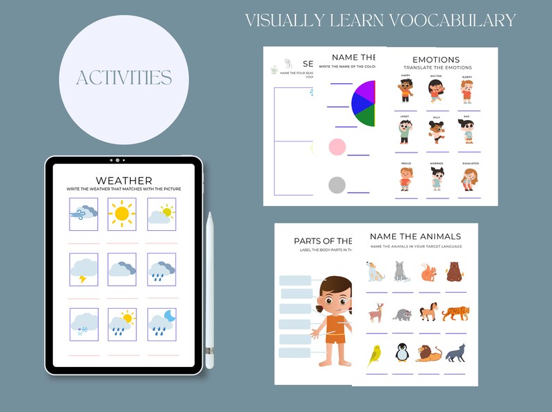 Language Learning Vocabulary Template Activities Vocabulary Study Guide ...
