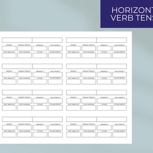 Brazilian Portuguese Verb Conjugation Sheets Verb Tenses Digital ...