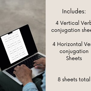 Spanish Verb Conjugation Sheets for Spanish Language Learners Teachers ...