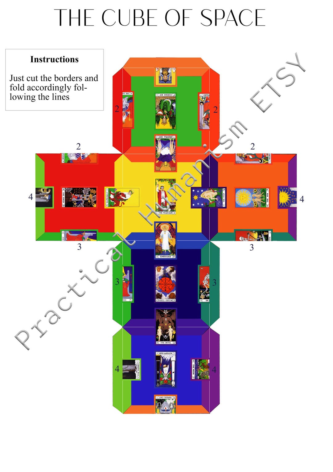 Foldable 3D Cube of Space With Instructions and Ebook - Builders of the ...