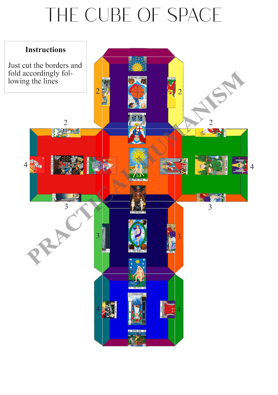 Foldable 3D Cube of Space PDF - High Quality - Digital Download ...