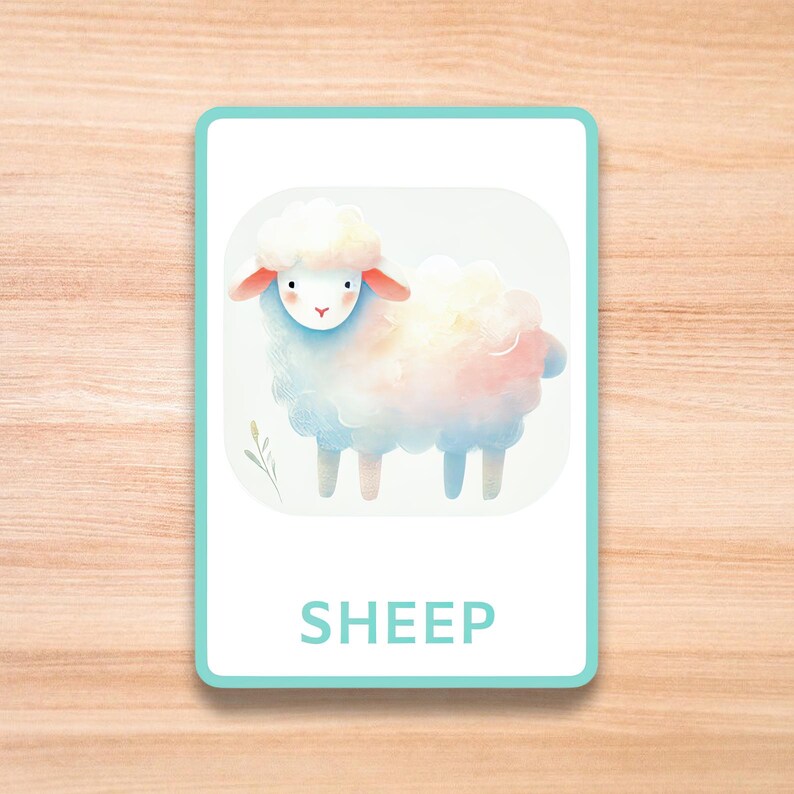 FARM ANIMALS Montessori Flashcards + Parent Guide: 32 HD Cards ...