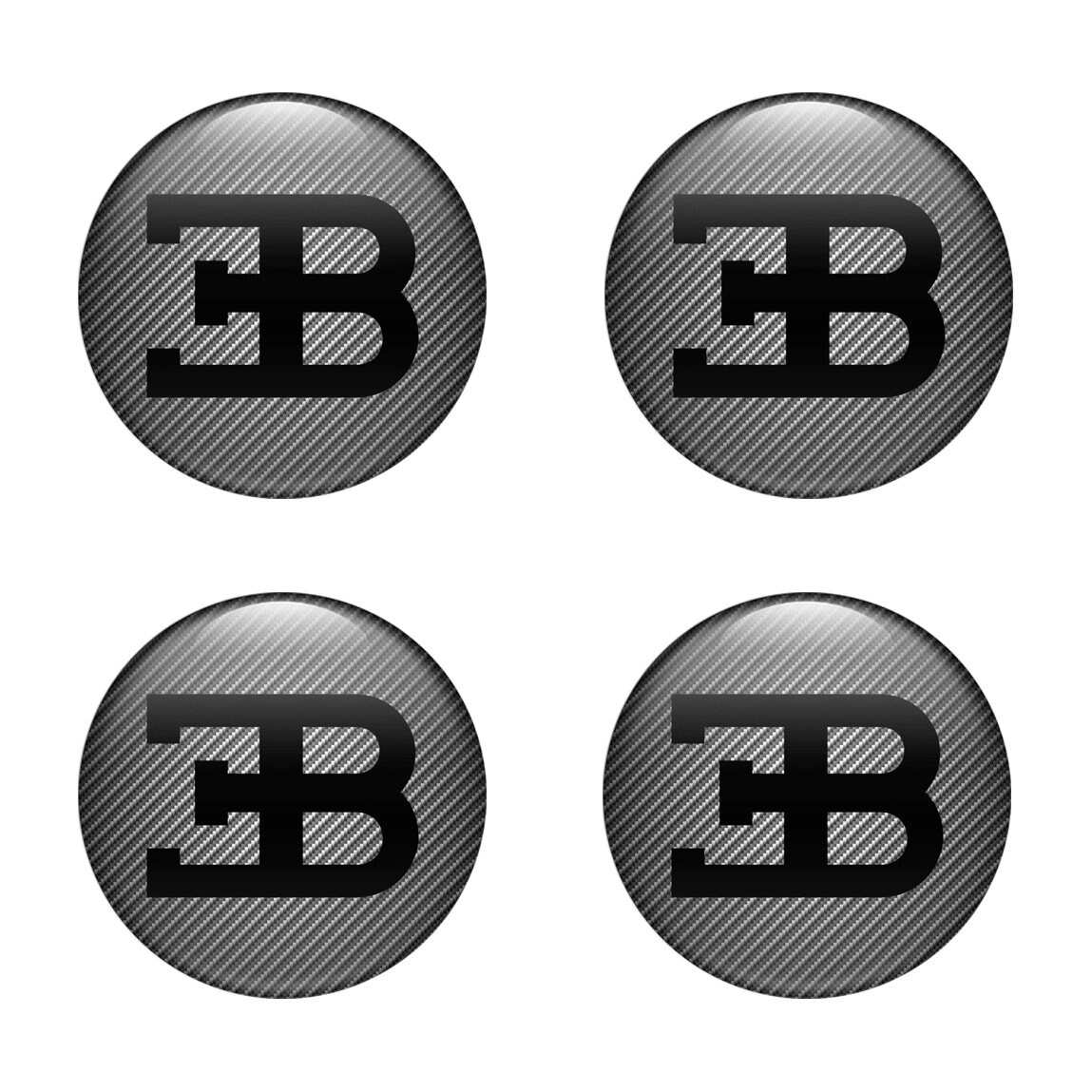 3D Bugatti Logo 4xall Size Wheel Center Cap Sticker Decal Self - Etsy