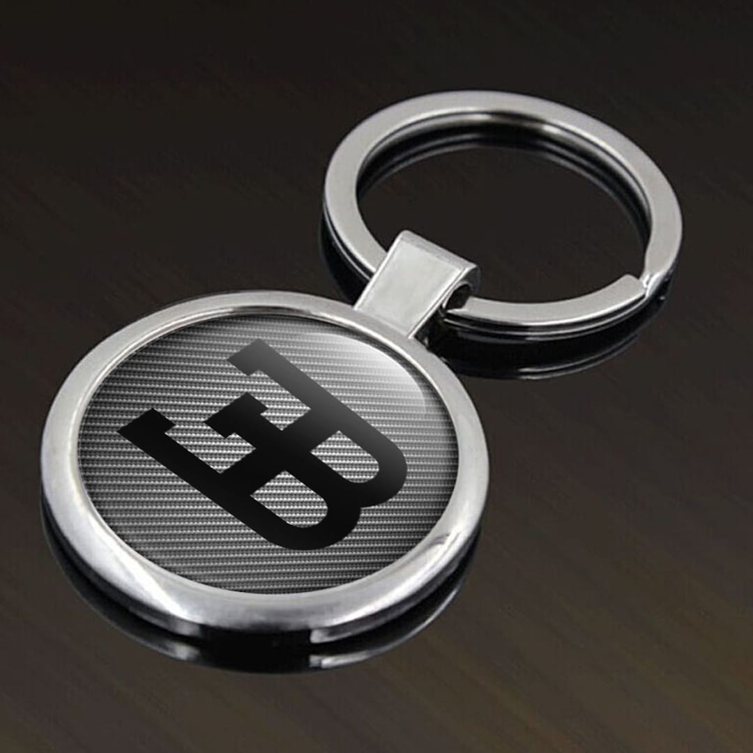 Bugatti Metal Кeychain Custom Design Keyring Personalized Key Fob GIFT ...