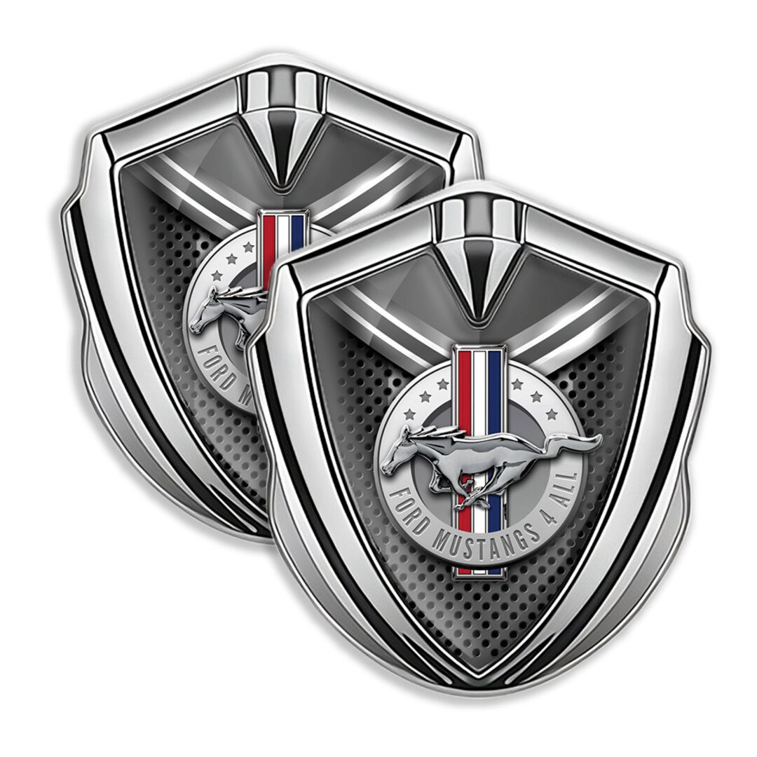 Metal Shield Badge Self-adhesive Sticker for Mustang Car - Etsy