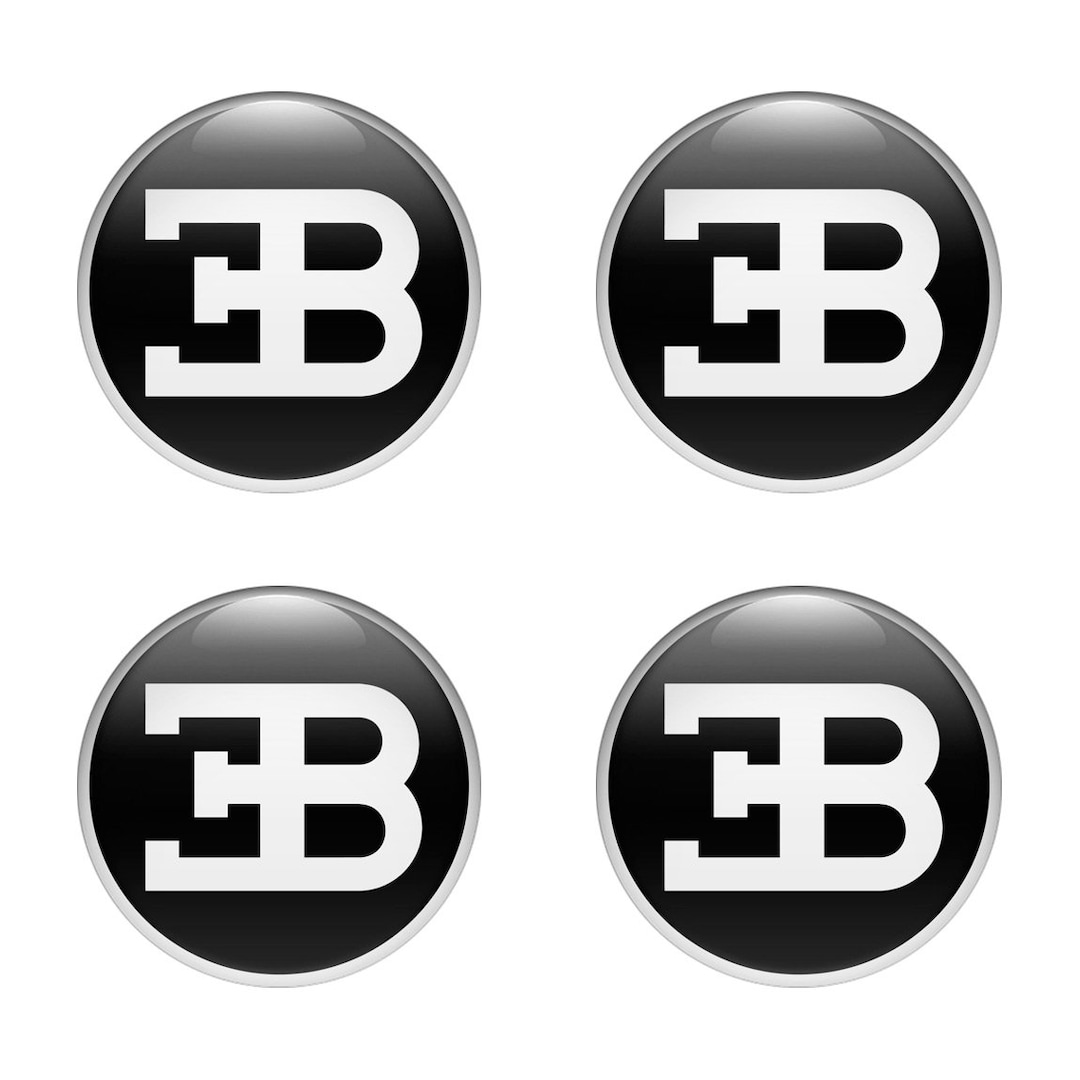 3D Bugatti Logo 4xall Size Wheel Center Cap Sticker Decal Self - Etsy