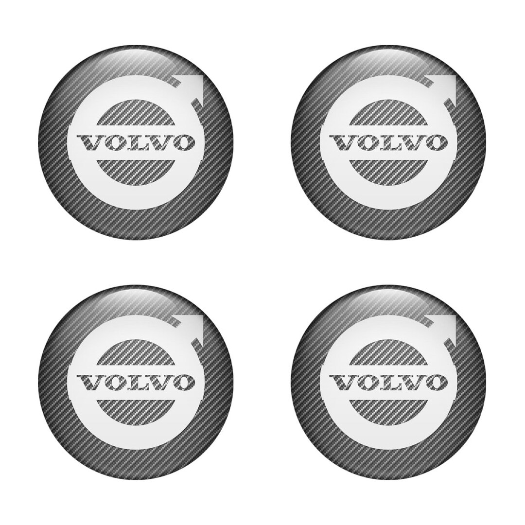 3D Volvo Logo 4xall Size Wheel Center Cap Sticker Decal Self Adhesive ...