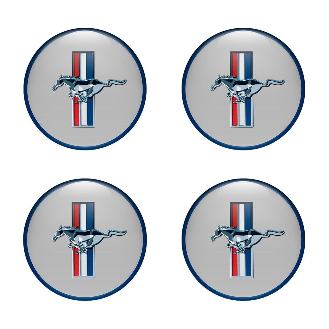 Domed Logo Ford Mustang 4xall Size Center Cap for Rim Silicone - Etsy