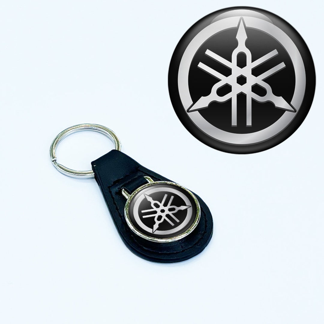 Custom Keychain YAMAHA Motorcycle Key Fob Eco Leather Keychain GIFT Car ...