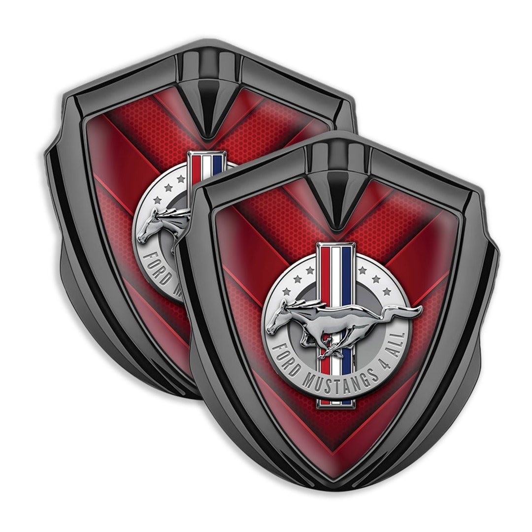 Metal Shield Badge Self-adhesive Sticker for Mustang Car - Etsy