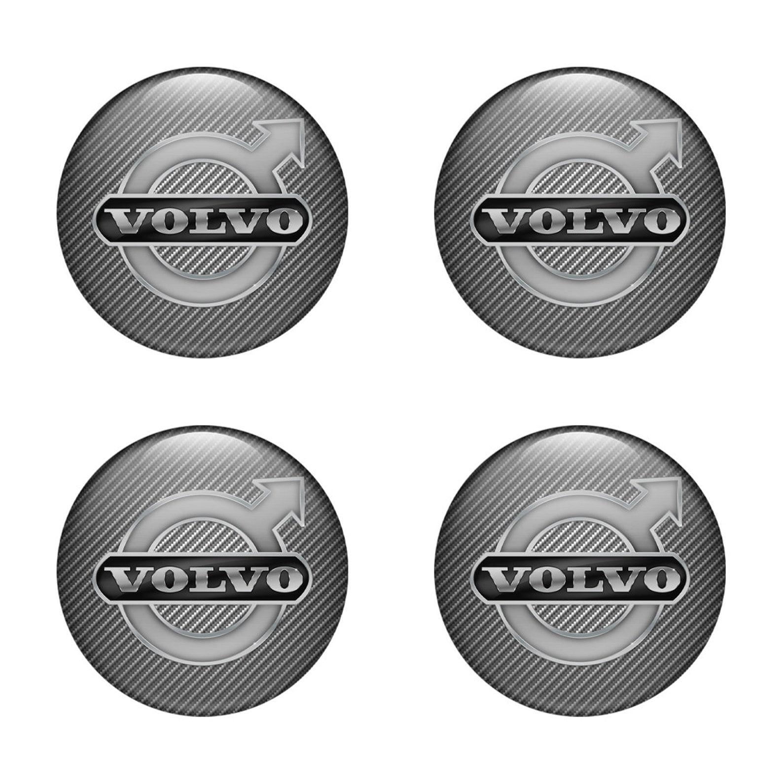 3D Volvo Logo 4xall Size Wheel Center Cap Sticker Decal Self - Etsy