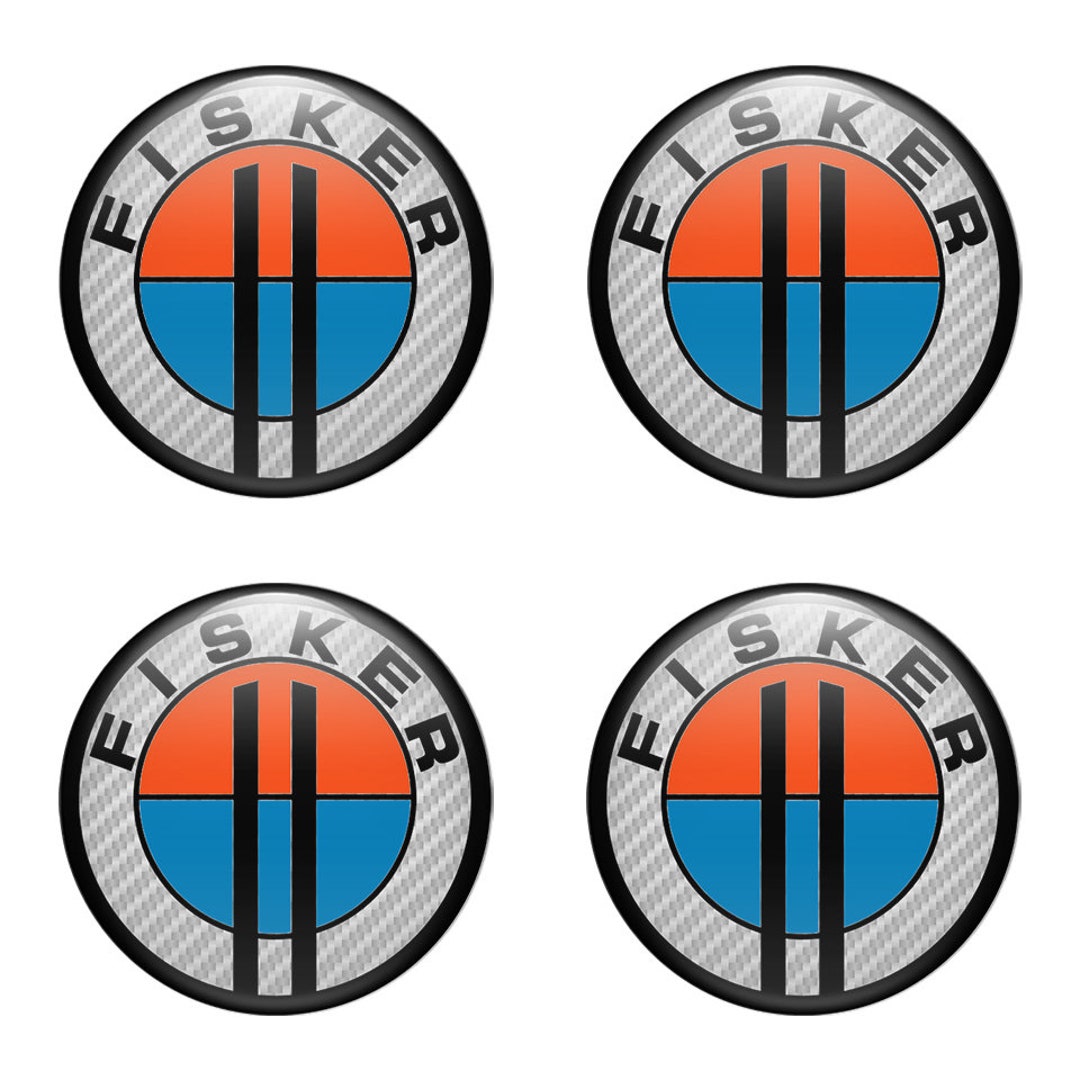 3D Fisker Karma Logo 4xall Size Wheel Center Cap Sticker Decal Self ...