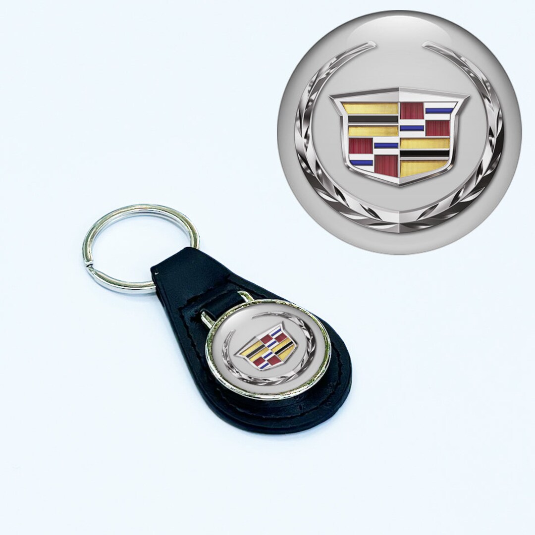 Personalized Keychain Cadillac Eco Leather Keychain GIFT for - Etsy