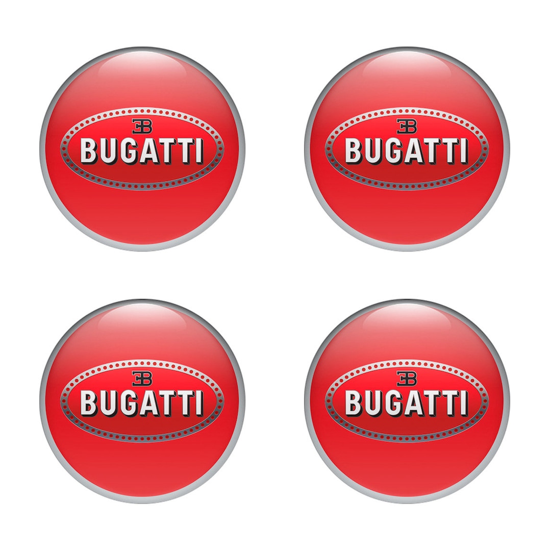 3D Bugatti Logo 4xall Size Wheel Center Cap Sticker Decal Self - Etsy