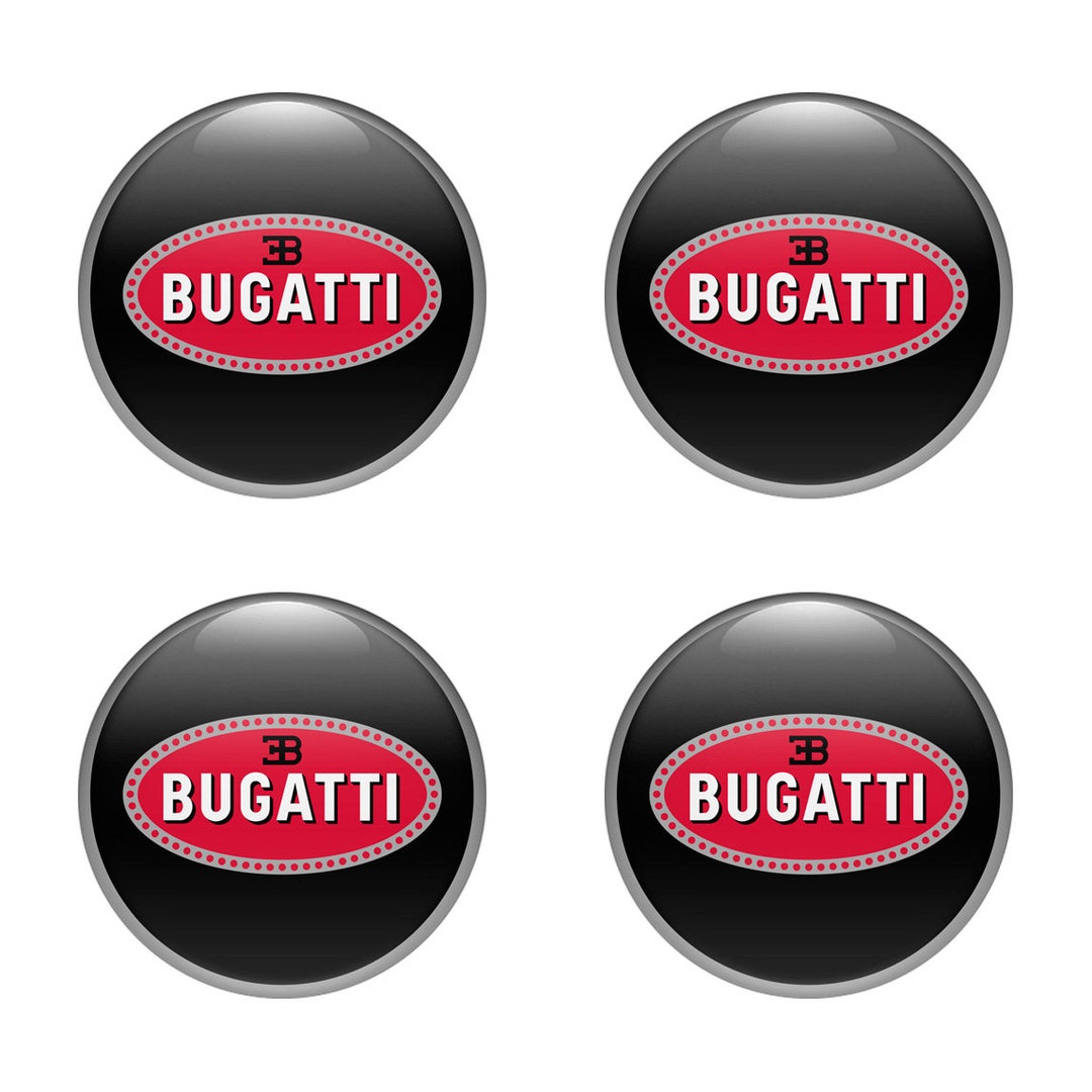 3D Bugatti Logo 4xall Size Wheel Center Cap Sticker Decal Self - Etsy