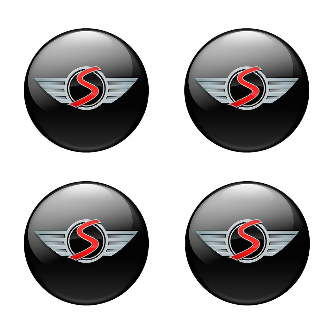 Domed Logo Mini Cooper 4xall Size Center Cap for Rim Silicone Sticker ...