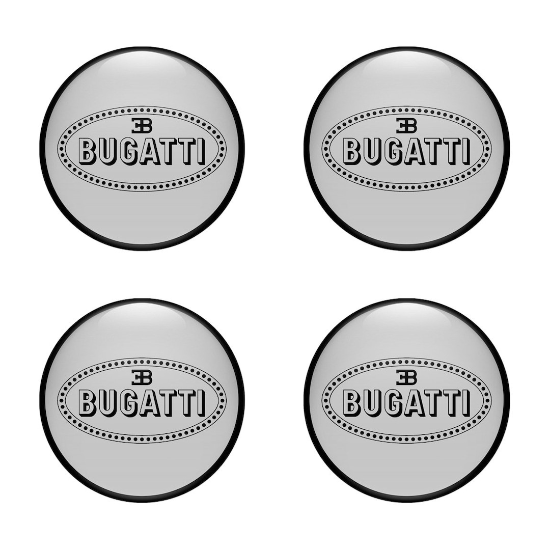 3D Bugatti Logo 4xall Size Wheel Center Cap Sticker Decal Self Adhesive ...