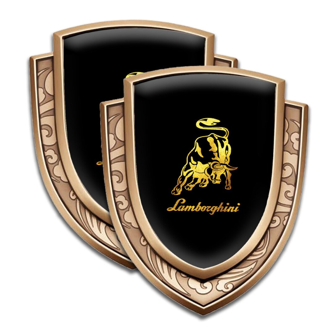 Metal Shield Badge Self-adhesive Sticker for Lamborghini Car - Etsy