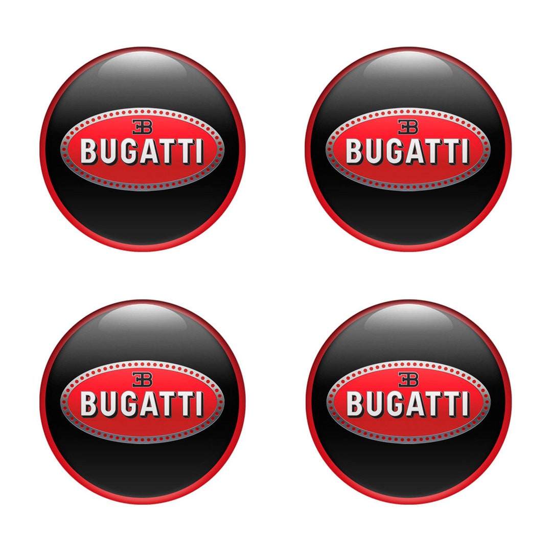 3D Bugatti Logo 4xall Size Wheel Center Cap Sticker Decal Self - Etsy