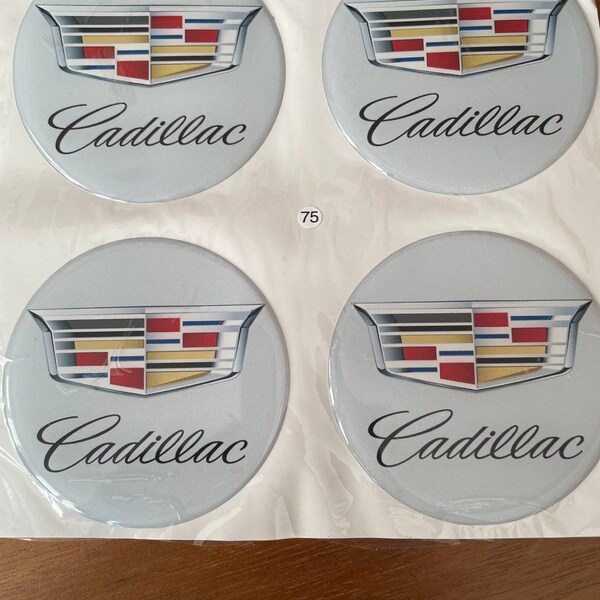 Cadillac Center Wheel Cap Stickers - Etsy