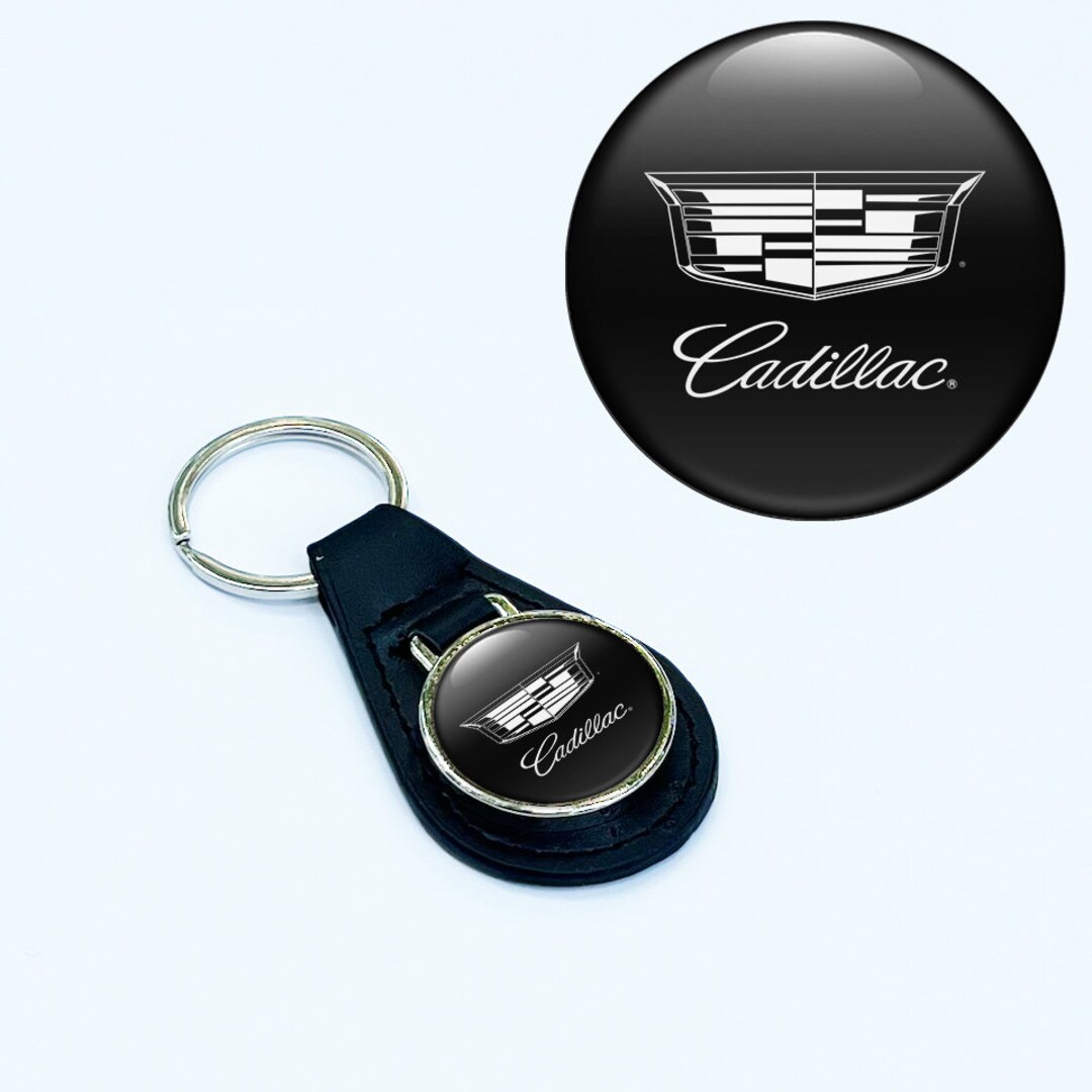 Personalized Keychain Cadillac Eco Leather Keychain GIFT for - Etsy