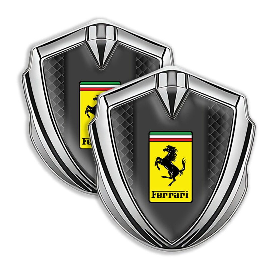 Metal Shield Badge Self-adhesive Sticker for Ferrari Car - Etsy