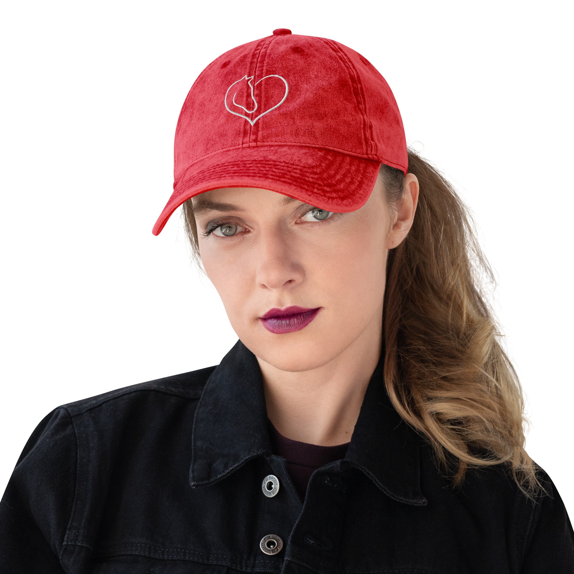 Gallop in Style: Heart Horse Head Equestrian Elegance Vintage Baseball ...
