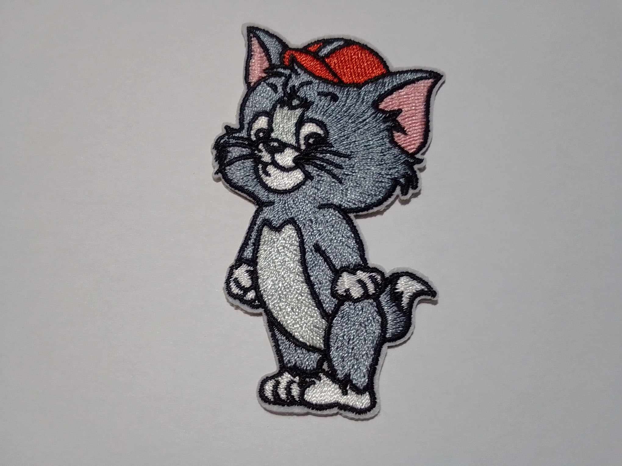 Tom & Jerry Iron on Applique, Cute Baby Cat Tom Iron on Patch, Animal ...