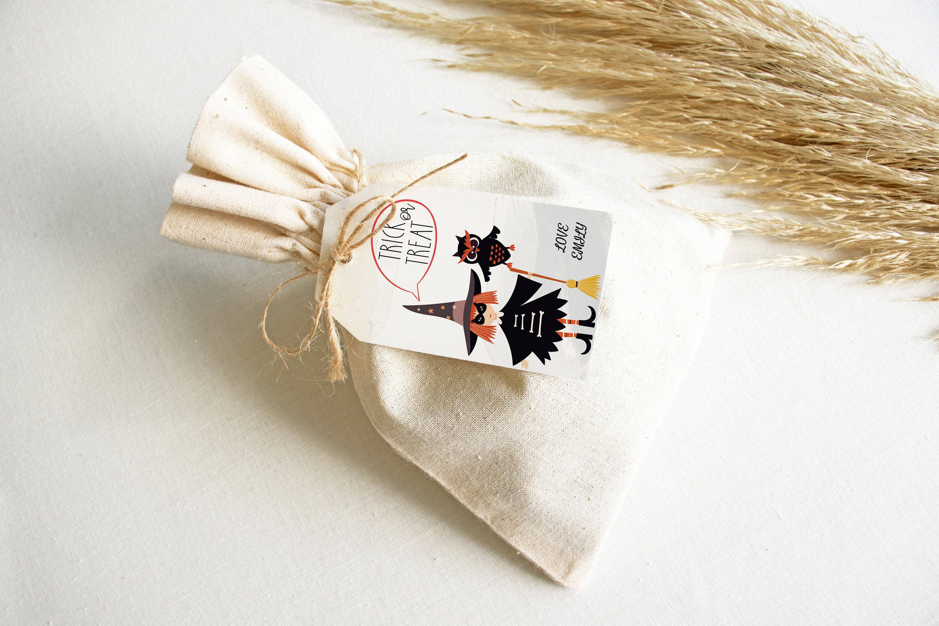 Editable Halloween Gift Tags, Trick or Treat Halloween Favor Tag for ...