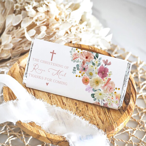 Baptism Printables for Candy - Etsy