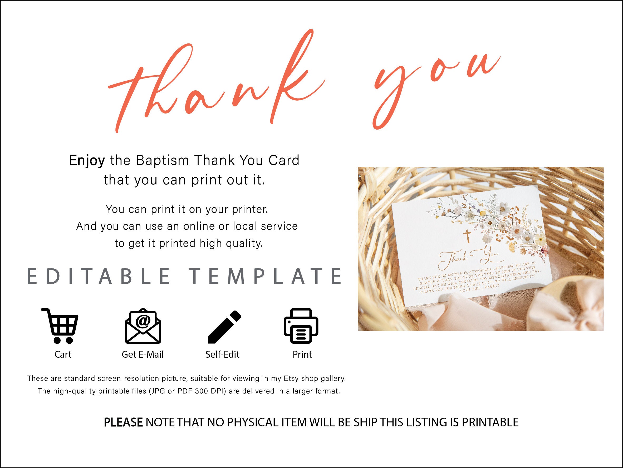 Lds Baptism Thank You Cards Free Printable Baptism Thank You Cards