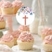 Baptism Favors Tag Bundle, Floral Christening Favor Tag, Baptism ...
