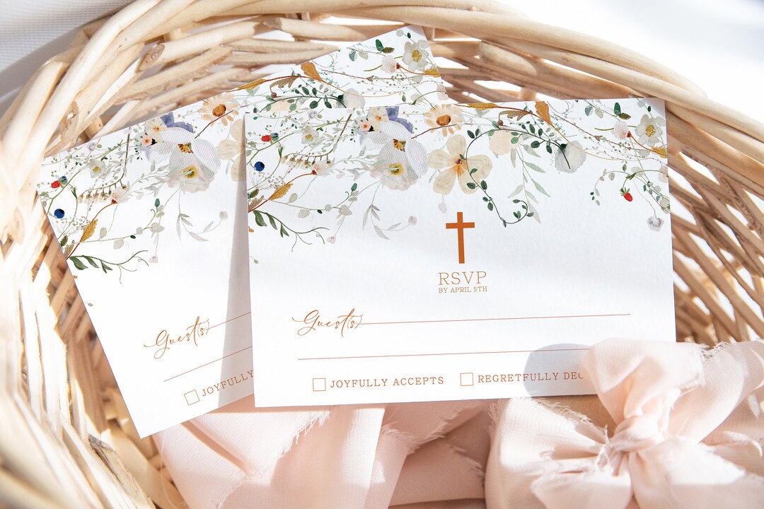 Bautizo Rsvp, LDS Baptism RSVP Card, Christening RSVP Card, Girls Pink ...