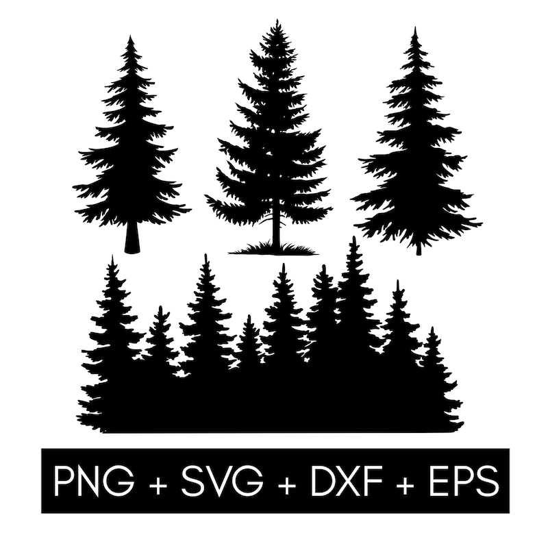Pine Tree Svg - Etsy