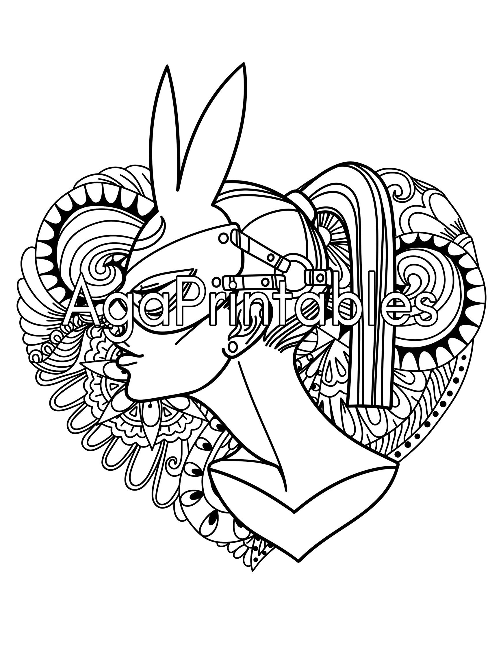 SET of 5 Sexy Adult Coloring Page - Kinky BDSM, NSFW, Erotic, Printable ...