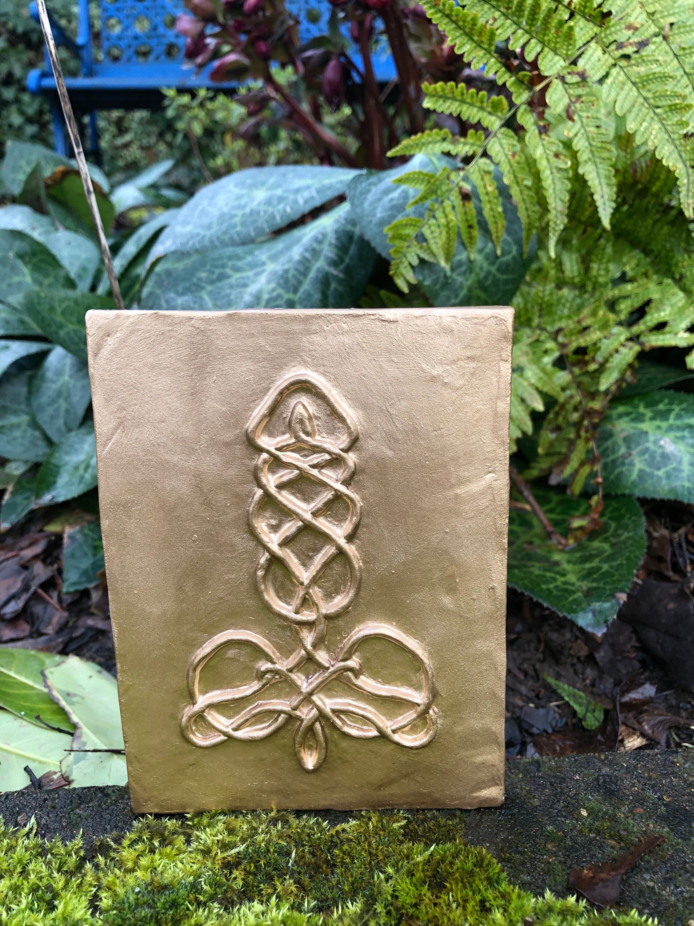 PHALLIC CELTIC KNOT Relief Sculpture Invoking Masculine Power and Good ...