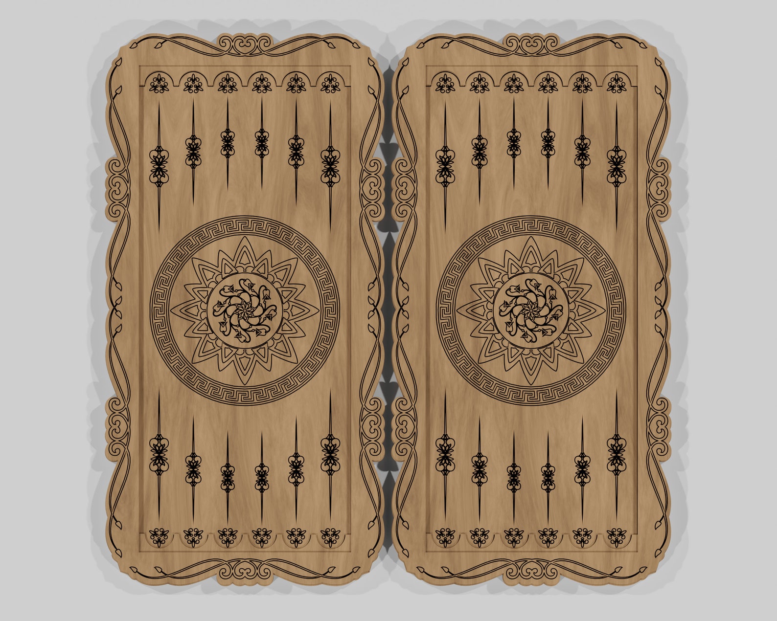 Backgammon Laser Cut Vector Files SVG CNC / Table Games Cnc - Etsy